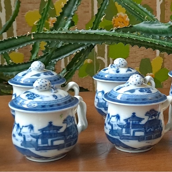 Mottahedeh | Dining | Rare Htf 4 Mottahedeh Blue White Porcelain Canton ...